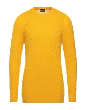 DRUMOHR Man Sweater Red Size 38 Cashmere Yellow