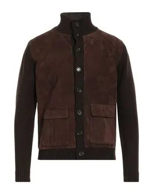 DANIELE FIESOLI Knit Bomber Jacket - Brown