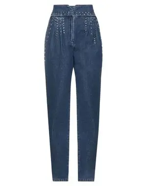 Alberta Ferretti Denim Jeans With Rhinestones