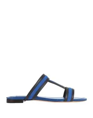 Women's Blue Leather Sandals