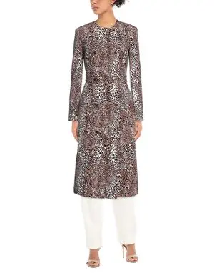 Elisabetta Franchi Double-breasted Leopard-print Coat
