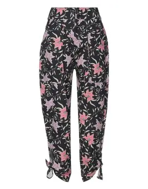 Isabel Marant Floral-print Tapered Pants - Dark Blue