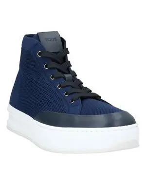 TOD'S Textile And Leather Sneakers - Blue