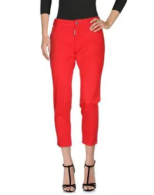 Dsquared2 Cotton-blend Straight Leg Pants - Red