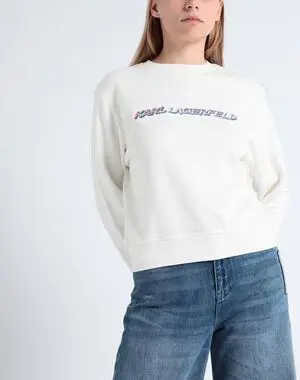 Karl Lagerfeld Organic Cotton Sweatshirt - White
