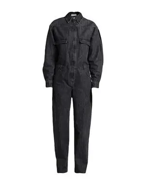 Alberta Ferretti Denim Jumpsuit - Black