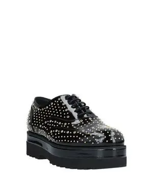 Hogan Lace-up Shoes In Patent Leather With Stud Embellishments