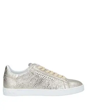 TOD'S Laminated Leather Sneakers - Grey