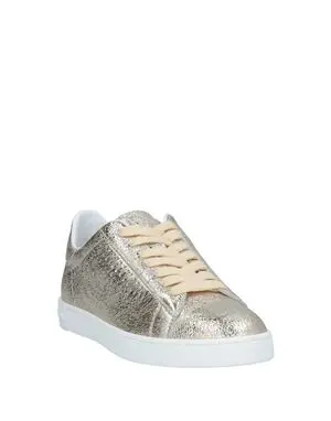TOD'S Laminated Leather Sneakers - Grey