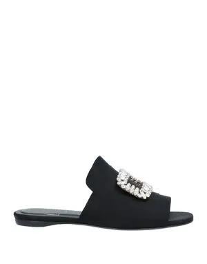 ROGER VIVIER Textile Fibers Sandals - Black