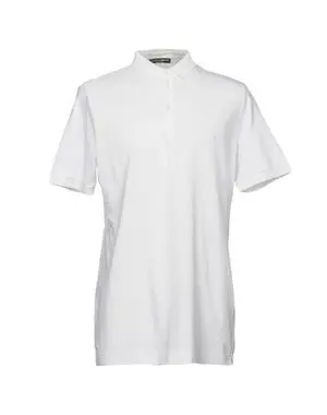 Dolce & Gabbana Man Polo Shirt Light Grey Size 34 Cotton White