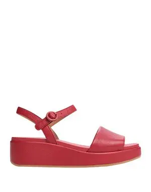 Camper Misia Woman Sandals Tan Size 9 Bovine Leather Brick Red