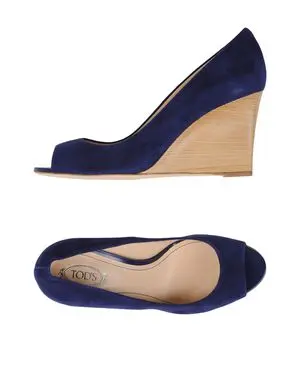 TOD'S Pumps Leather Dark Blue
