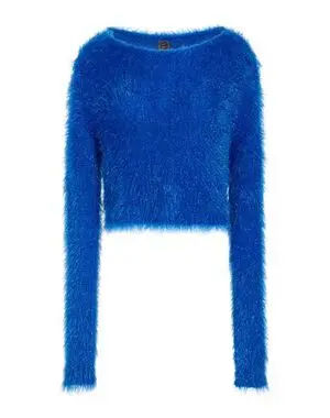 8 BY YOOX Knit Crop Top Sweater Blue