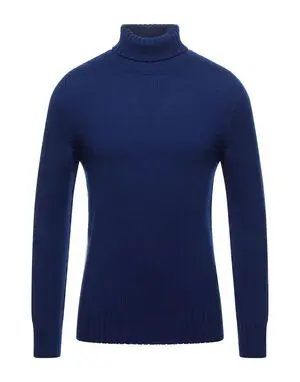 DRUMOHR Turtleneck Merino Wool Sweater Blue