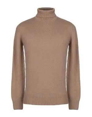 DRUMOHR Turtleneck Merino Wool Sweater Camel