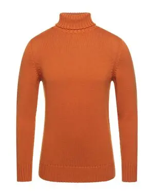 DRUMOHR Turtleneck Merino Wool Sweater Orange