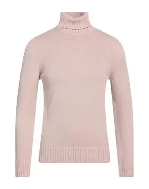 DRUMOHR Turtleneck Merino Wool Sweater Pink