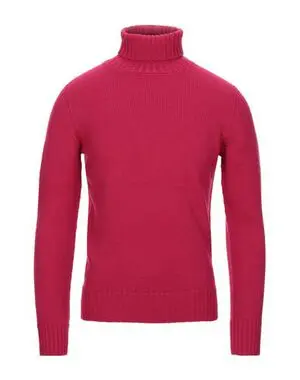 DRUMOHR Turtleneck Merino Wool Sweater Red