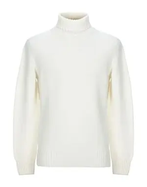 DRUMOHR Turtleneck Merino Wool Sweater - White