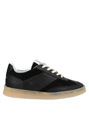 MAISON MARGIELA Leather Low-top Sneakers - Black