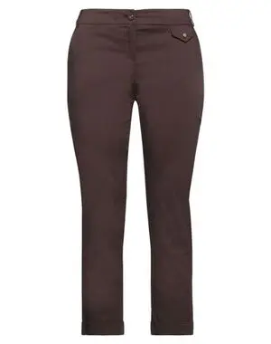 Patrizia Pepe PATRIZIA PEPE Straight-Leg Cropped Trousers Brown
