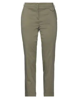 Patrizia Pepe Straight-leg Cropped Trousers - Military Green