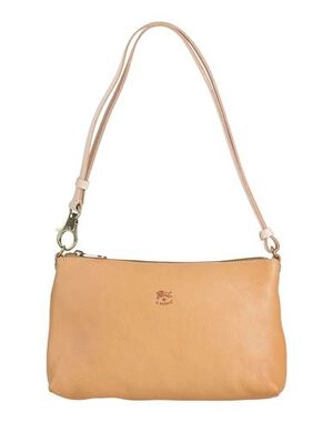 Il Bisonte Woman Shoulder Bag Black Size - Cowhide Apricot