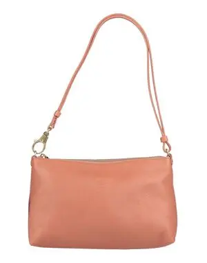 Il Bisonte Woman Shoulder Bag Black Size - Cowhide Salmon Pink