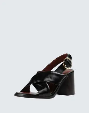 See By Chloé Slingback Block Heel Sandals