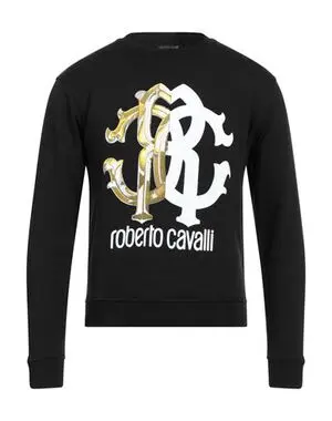Roberto Cavalli Cotton French Terry Sweatshirt - Black
