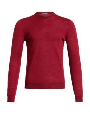 DRUMOHR Sweater Charcoal Size Super 140s Wool - Red