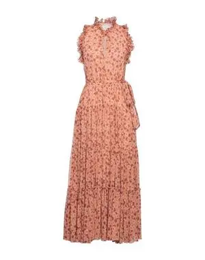 Sandro Flared Maxi Dress - Rust