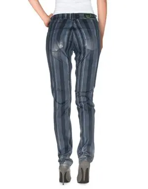 JACOB COHЁN Striped Straight Leg Pants - Grey
