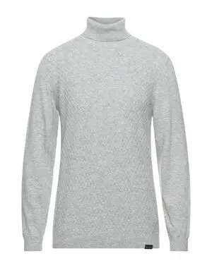 BROOKSFIELD Turtleneck Knit Top - Light Grey