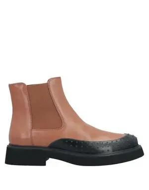 TOD'S Leather Ankle Boots - Brown