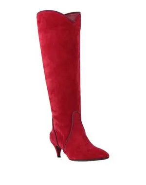 ROGER VIVIER Two-tone Leather Boots - Red