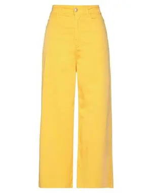 MANILA GRACE Wide Leg Trousers - Yellow