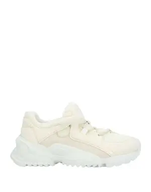 FERRAGAMO Calfskin And Textile Sneakers - White