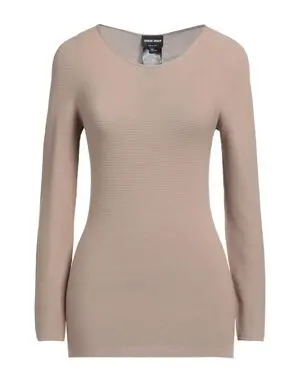 Giorgio Armani Light Viscose Blend Sweater - Sand