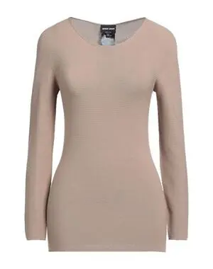Giorgio Armani Light Viscose Blend Sweater - Sand
