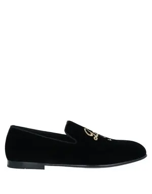 Dolce & Gabbana Loafers In Textile Fibers Black