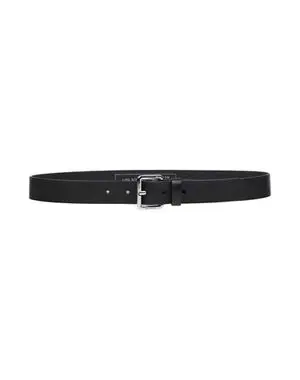 Neil Barrett Leather Belt With Buckle - Black