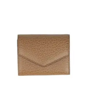 MAISON MARGIELA Woman Wallet Ivory Size - Cow Leather Khaki