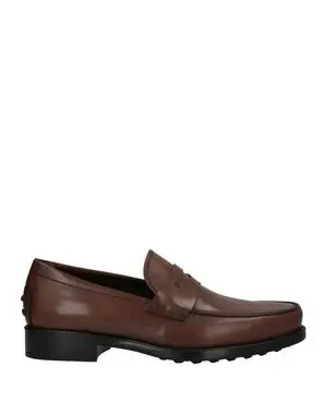 TOD'S TOD'S Burgundy Soft Leather Loafers Cocoa