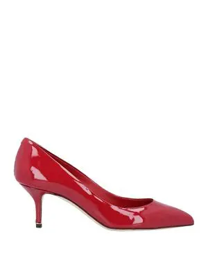 Dolce & Gabbana Pumps In Calfskin Brick Red
