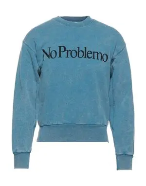 Aries Cotton Fleece Sweatshirt - Blue