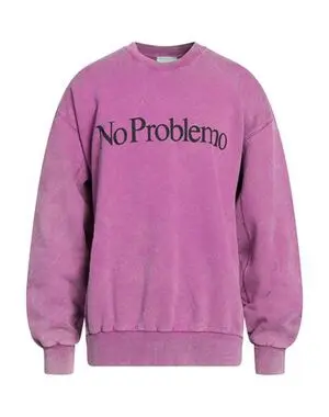 Aries Cotton Fleece Sweatshirt Purple