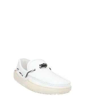 TOD'S Leather Loafers - White