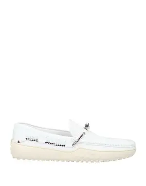 TOD'S Leather Loafers - White